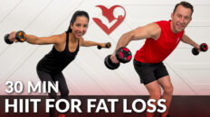 45 Minute HIIT Home Workout with Weights - HASfit - Free Full Length ...